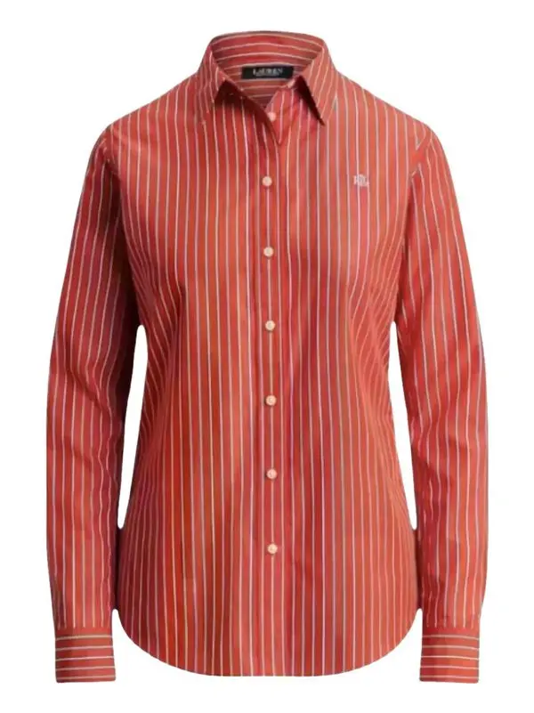 Ralph Lauren Striped Cotton Shirt - Orange