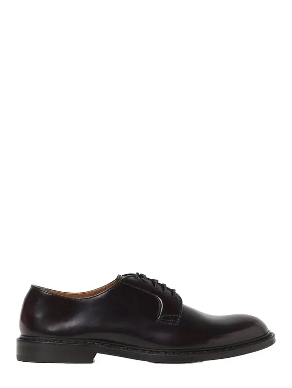 DOUCAL'S Brushed Leather Derby Shoes - Brown