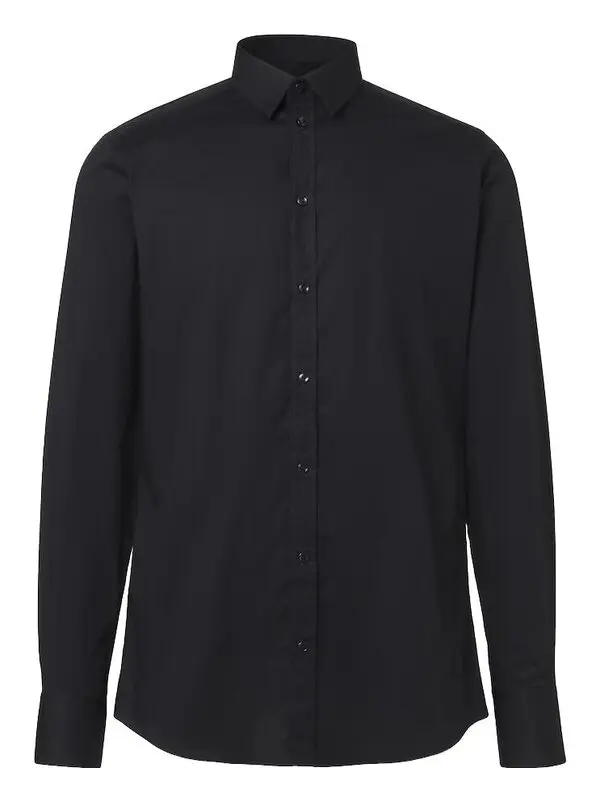 Dolce & Gabbana Cotton-blend Poplin Shirt - Black