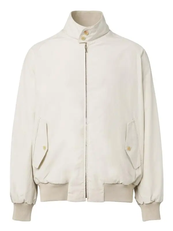 A.PRESSE Silk And Cotton Gabardine Jacket - White