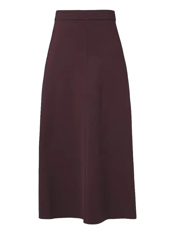 JOSEPH Helius Jersey Midi Skirt - Burgundy