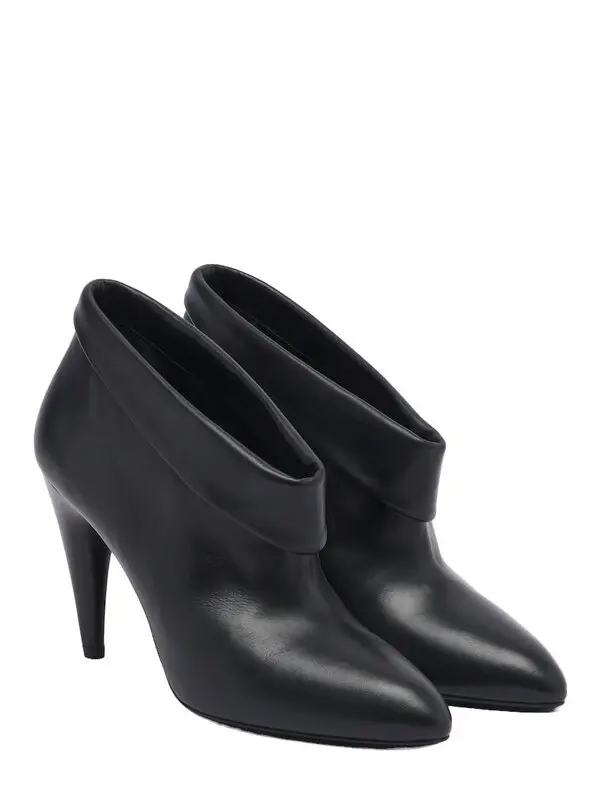 Isabel Marant Étoile Jalena Leather Ankle Boots - Black