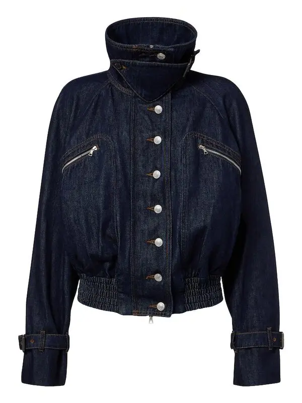 Dries Van Noten Denim Blouson Jacket - Blue