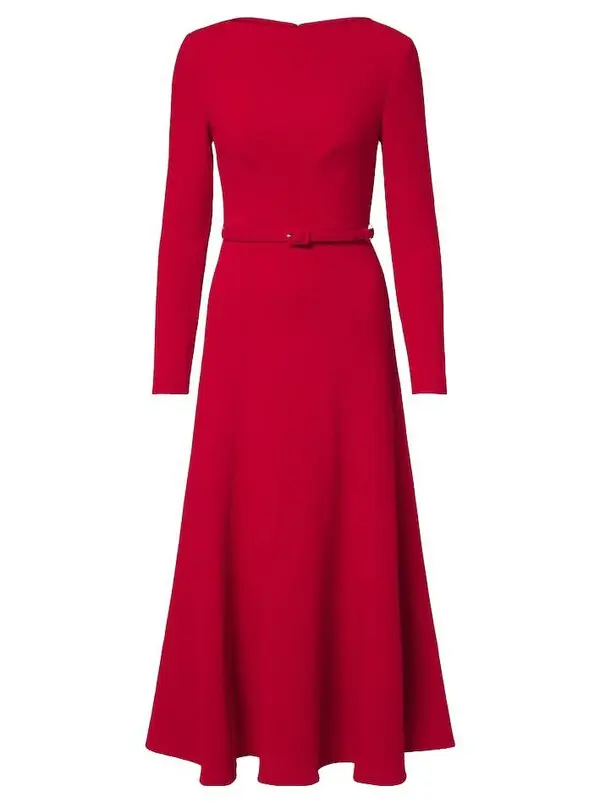 Roland Mouret Wool Crêpe Cocktail Dress - Red