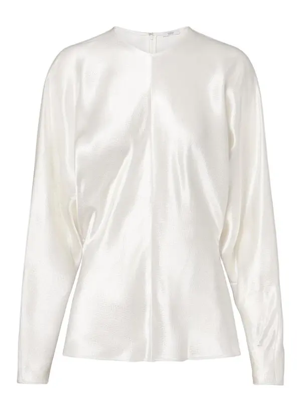 FFORME Sylvie Satin Top - White