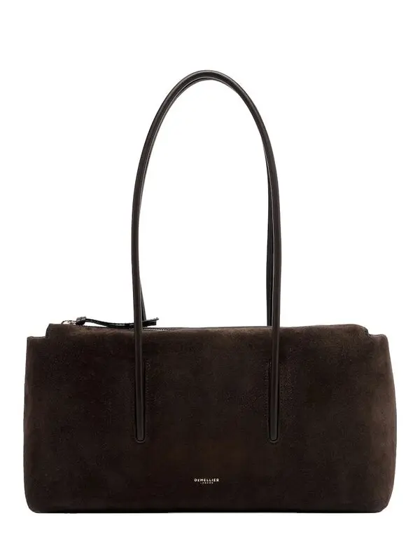 DEMELLIER Stockholm Suede Shoulder Bag - Brown
