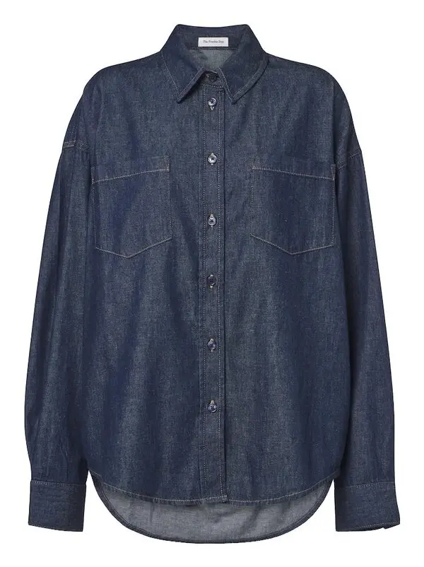 THE FRANKIE SHOP Deira Denim Shirt - Blue
