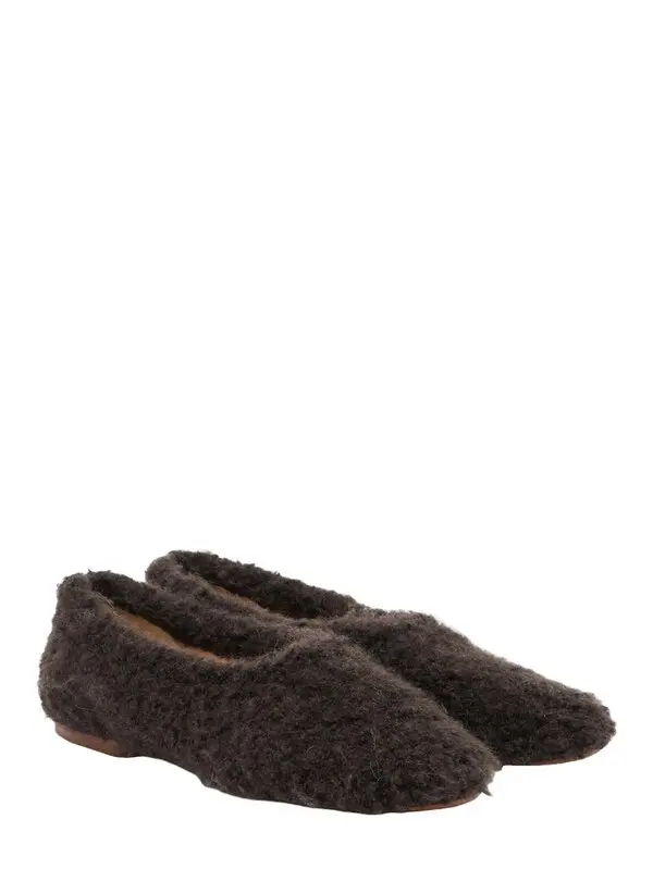 Gabriela Hearst Emperor Shearling Ballet Flats - Brown
