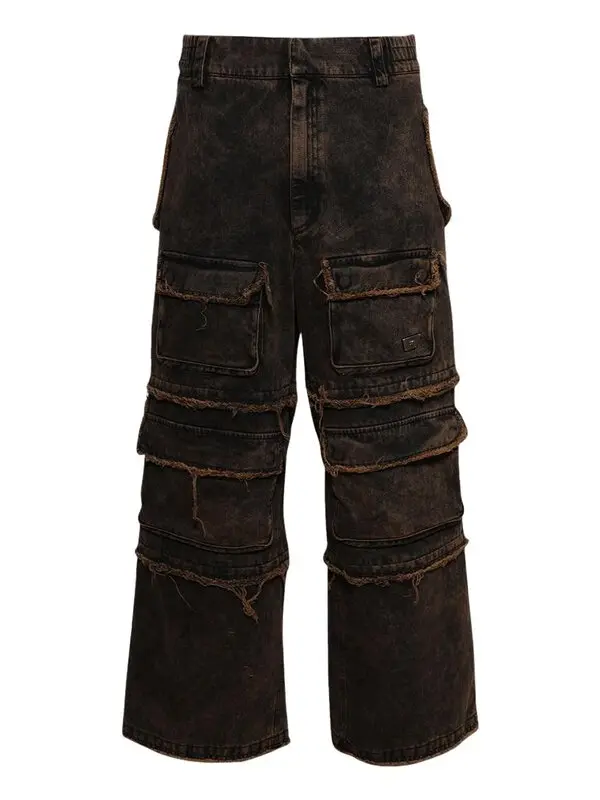 MISBHV Ibiza Oversize Cargo Trousers - Black