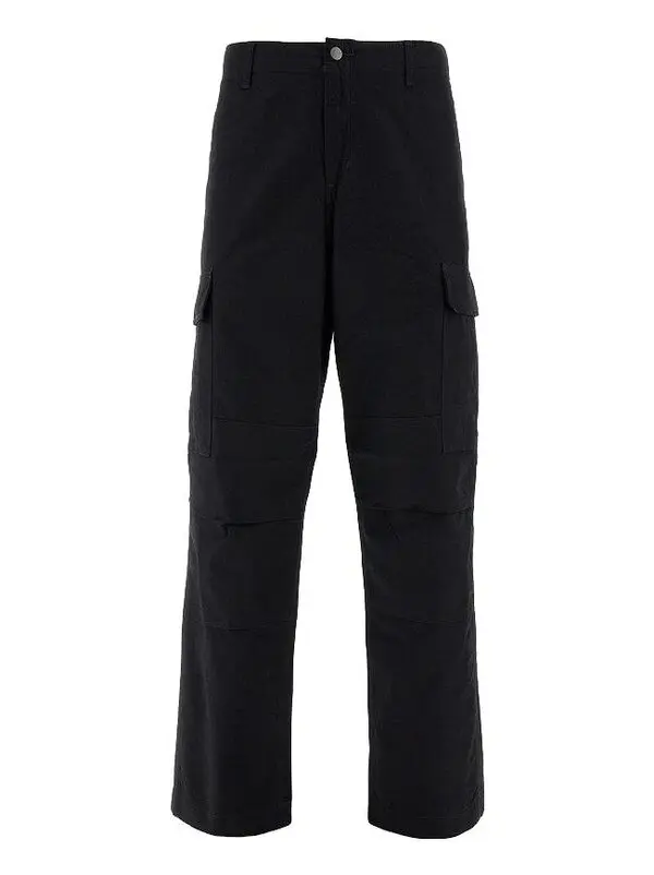 Carhartt Work In Progress Cotton Ripstop Cargo Trousers - Black