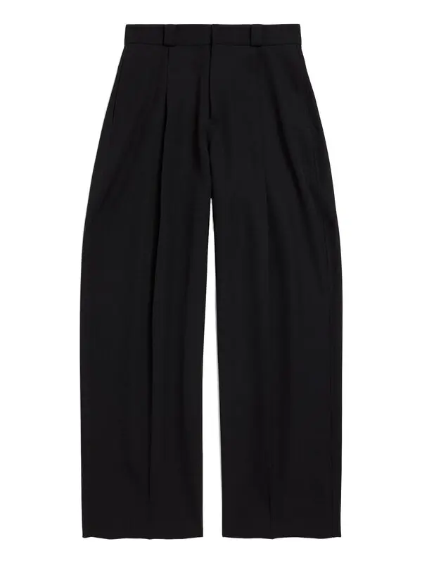 Balenciaga Relaxed Curve Trousers - Black