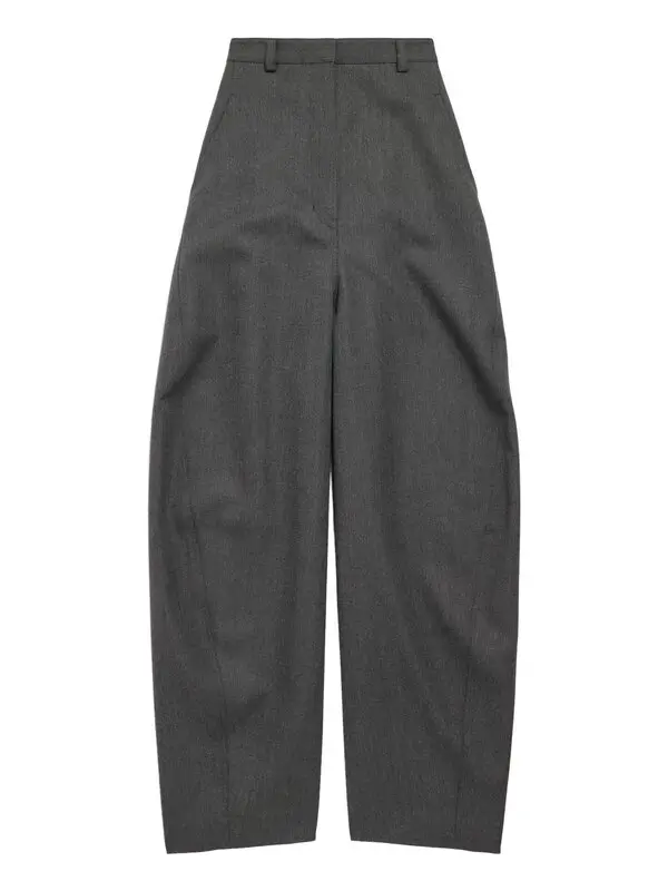 Balenciaga High Waist Barrel Pants - Grey