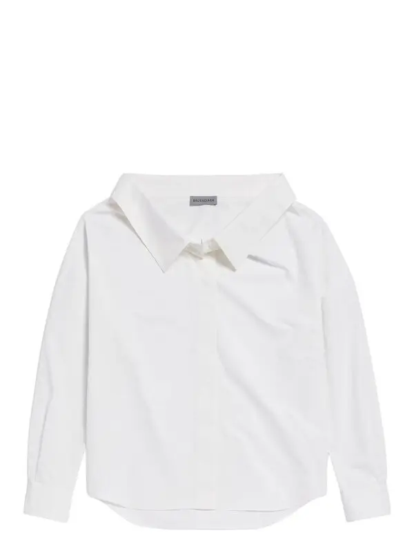 Balenciaga Oversized Stola Shirt - White
