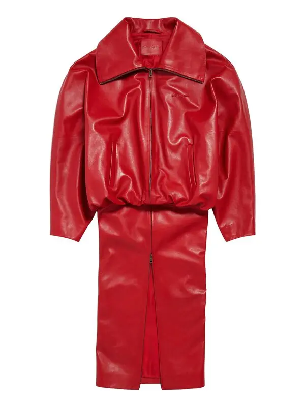 Balenciaga Round Jacket - Red