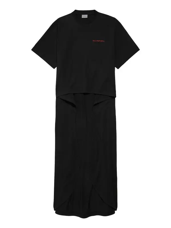 Balenciaga Back Gradient Train T-shirt - Black