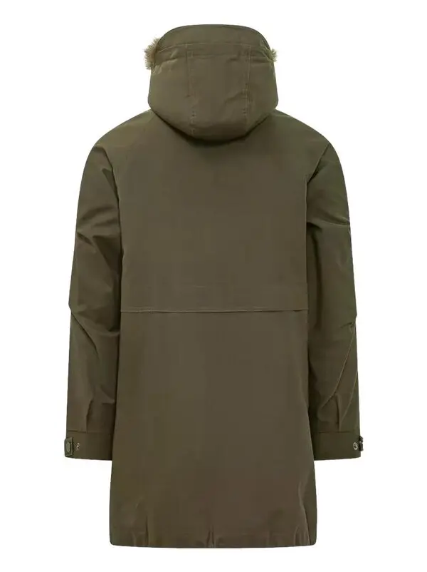 VALENTINI Faux-fur Trim Parka - Green