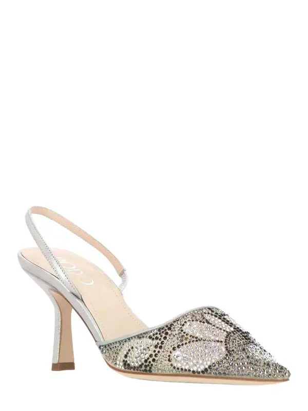 Rodo Crystal-embellished Slingback Pumps - Silver