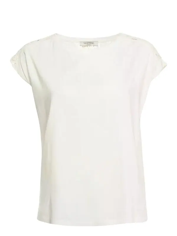 Valentino Garavani Floral Lace T-shirt - White