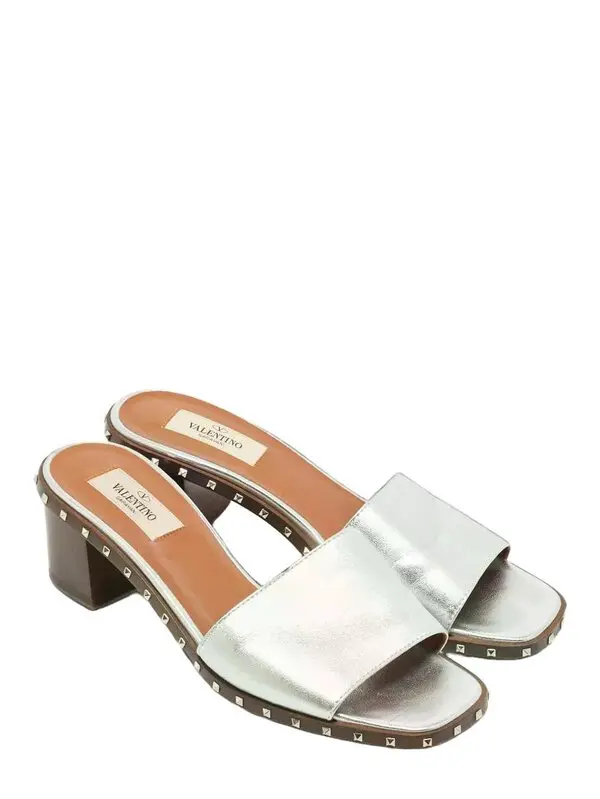 Valentino Garavani Soul Rockstud Sandals - Silver