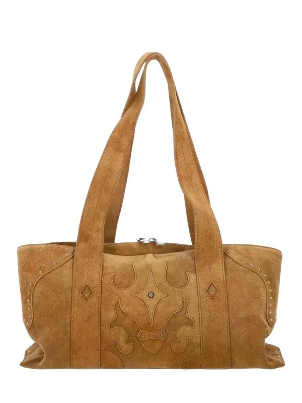 OSOI Shell Studded Shoulder Bag - Neutrals