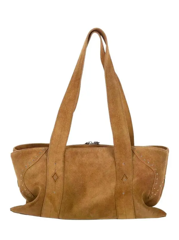 OSOI Shell Studded Shoulder Bag - Neutrals