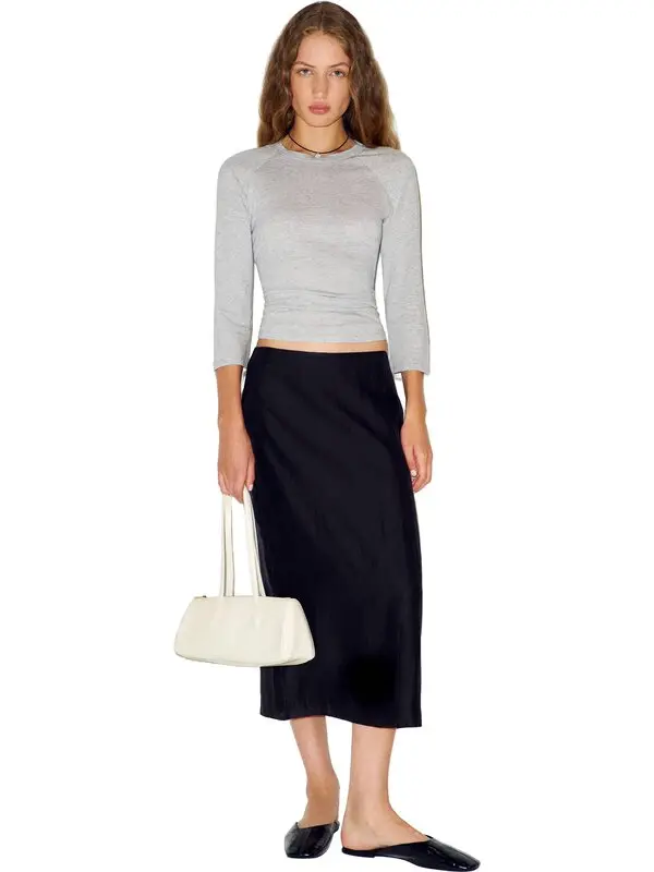 REFORMATION Heather Noelle T-shirt - Grey