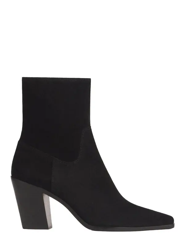 REFORMATION Dominique High Ankle Boot - Black
