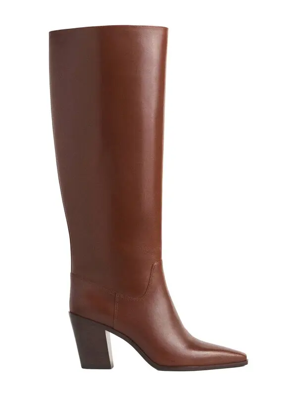 REFORMATION Dominique High Knee Boot - Brown
