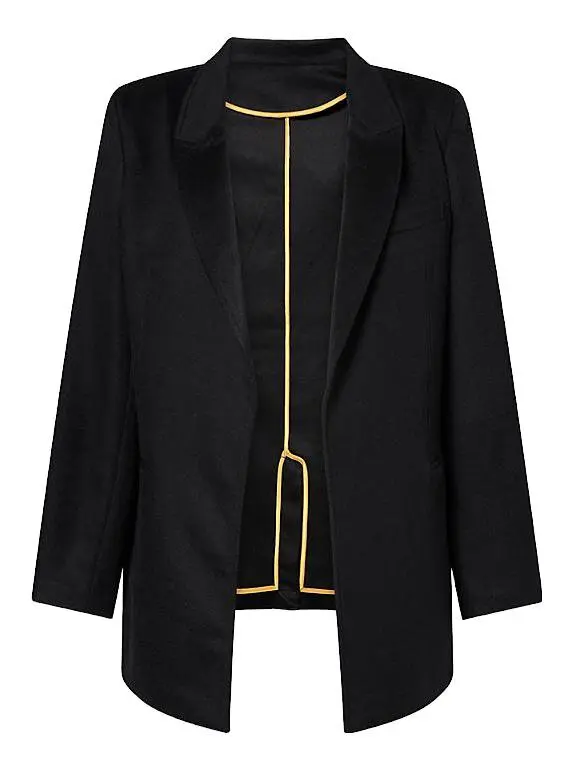 Frenckenberger Notch-lapel Wool-and-cashmere Blazer - Black