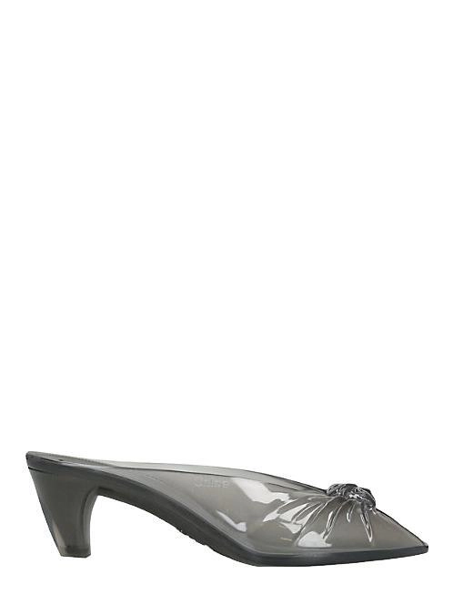 Chloé Square-toe Jelly Heeled Mules - Grey
