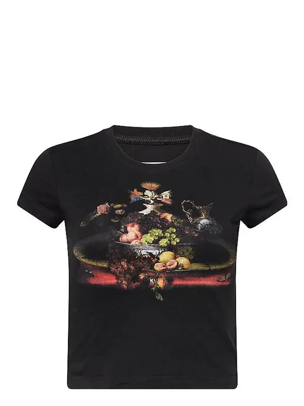 VIVIENNE WESTWOOD Graphic-print Slim-fit Cotton T-shirt - Black