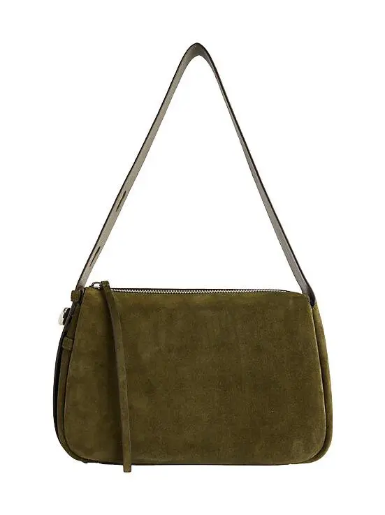 Tory Burch Romy Suede Shoulder Bag - Leccio