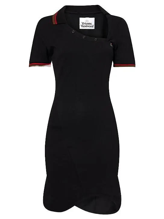 VIVIENNE WESTWOOD Glory Polo Cotton Midi Dress - Black