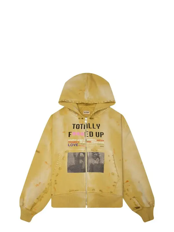Astrum Tfu Zip Hoodie - Yellow