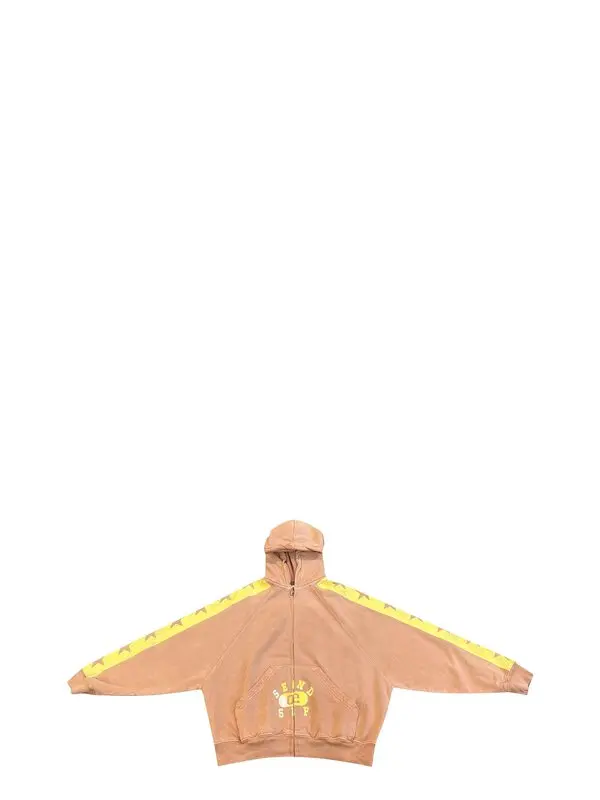 SECND SLF All Star Field Day Zip-up Hoodie - Brown