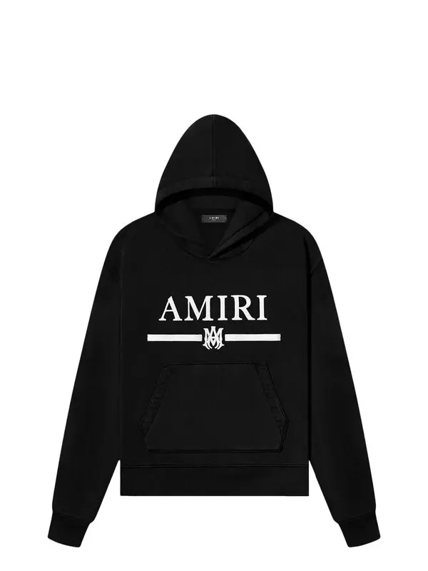 Amiri Ma Bar Appliqué Hoodie - Black