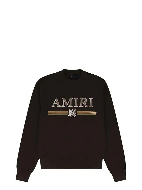 Amiri Ma Bar Crewneck - Brown