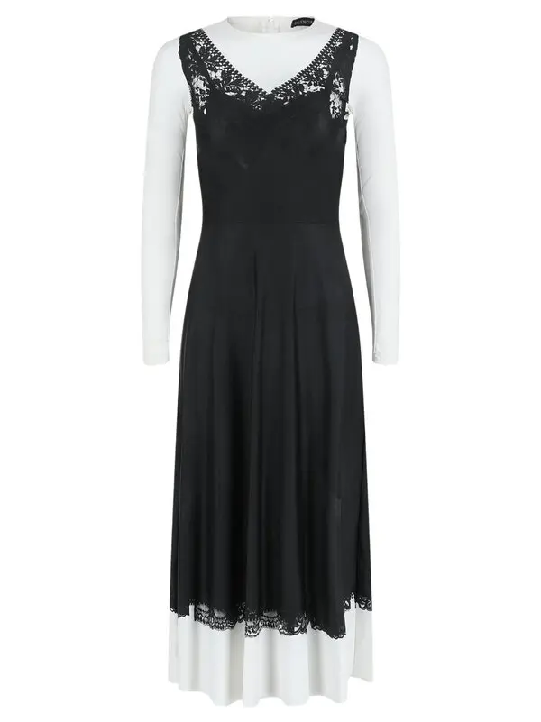 Balenciaga Trompe L'oeil Slip Dress - Black