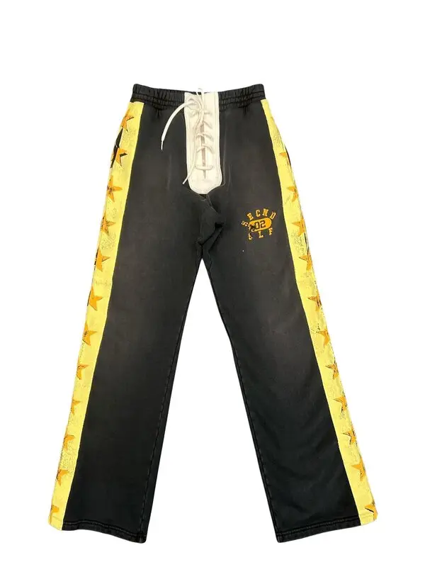 SECND SLF All Star Field Day Lounge Pant /yellow - Black
