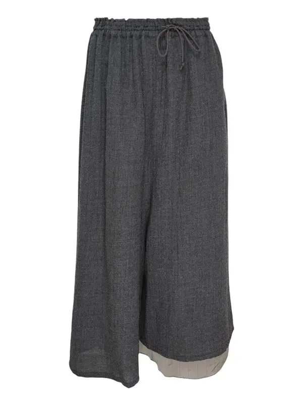 Y’s O-left Double String Pant - Grey