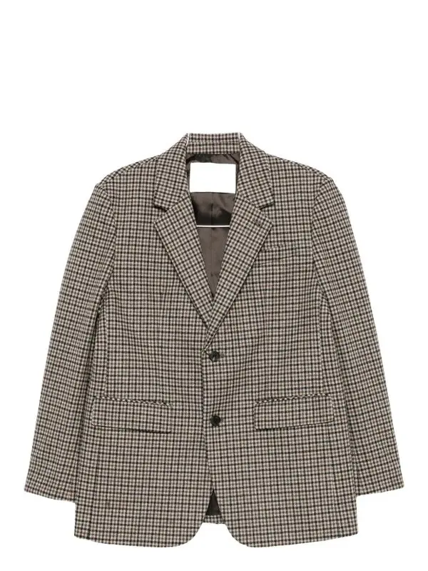 DUNST Wool Single-breasted Blazer Jacket - Black