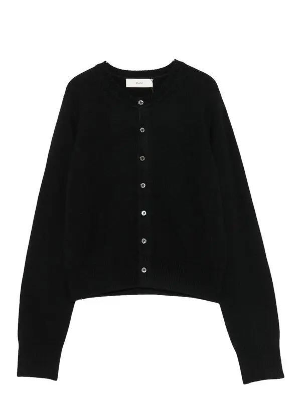 DUNST Wool Blend Cardigan - Black