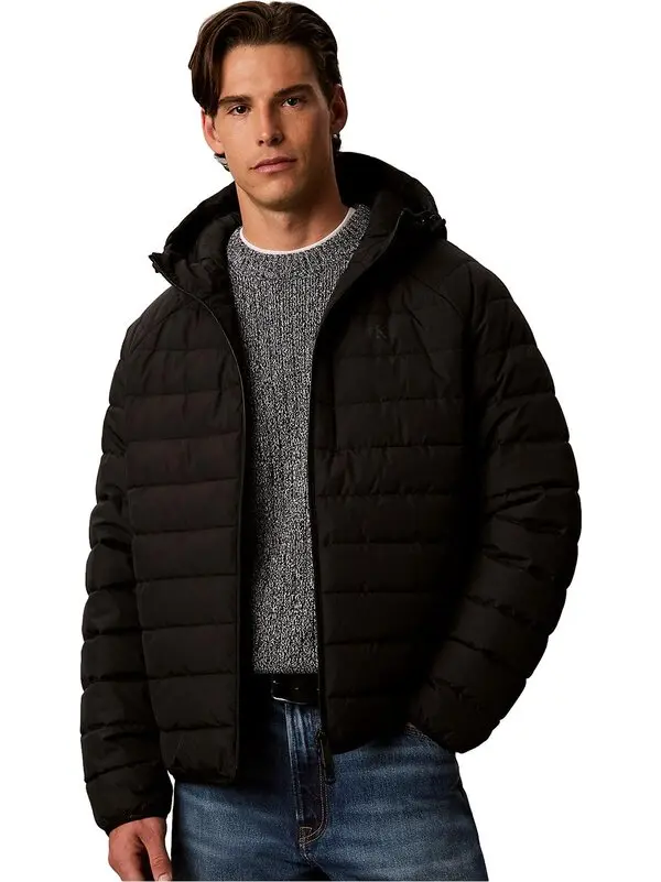 Calvin Klein Lightweight Ripstop Puffer Jacket - Black