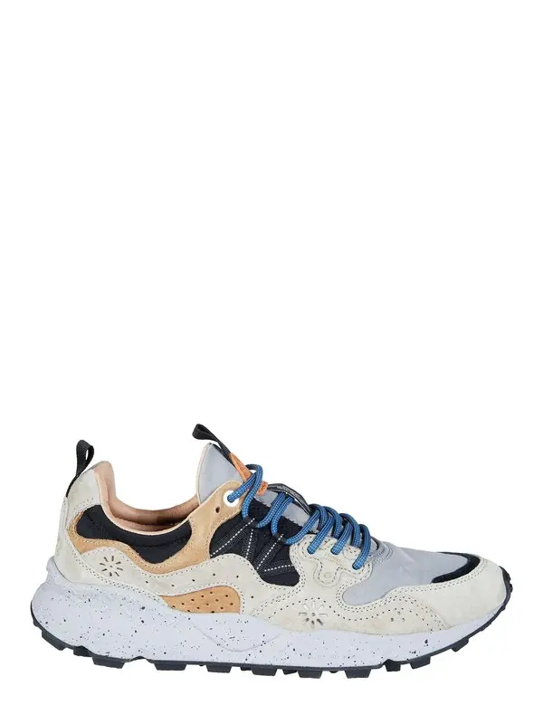 FLOWER MOUNTAIN Yamano 3 Suede And Nylon Sneaker - Beige