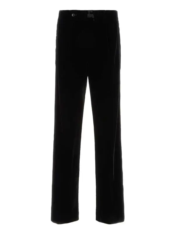 Giorgio Armani Velvet Trousers - Black
