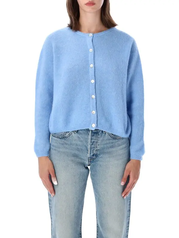 American Vintage Button-front Knit Cardigan - Blu