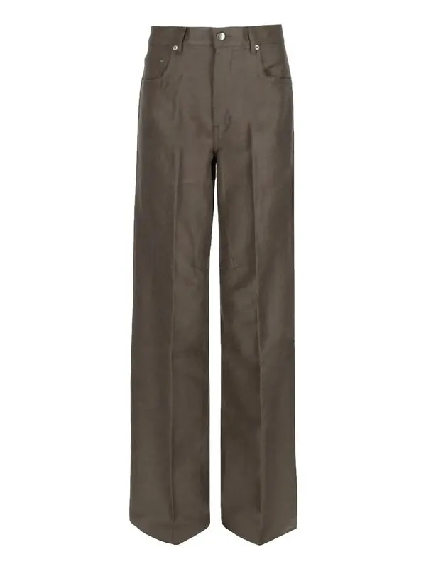 Rick Owens Geth Ramie-cotton Trousers - Grey