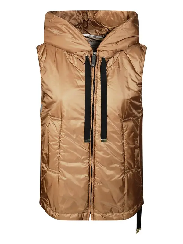 CUBE MAX MARA Quilted Gilet - Marrone
