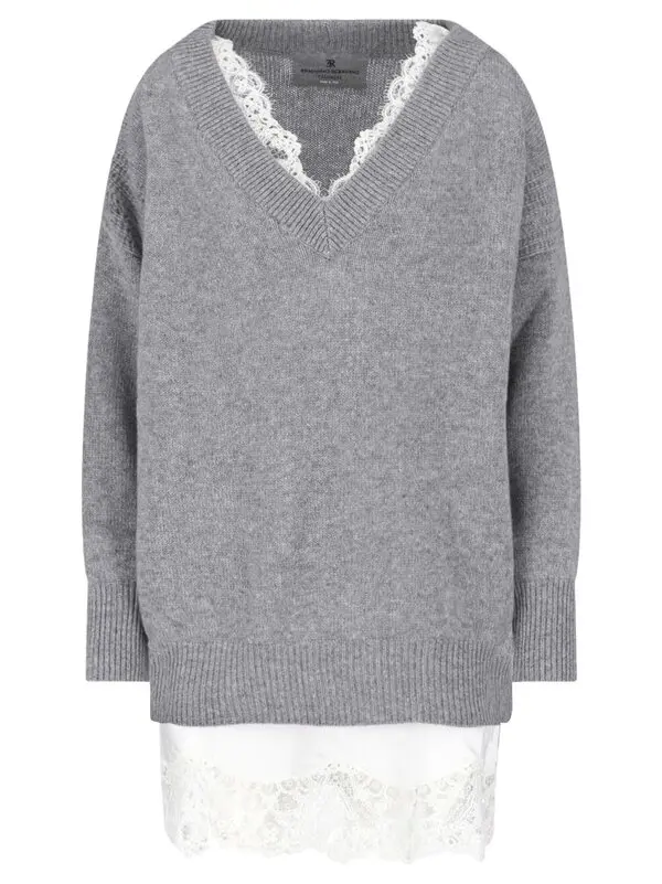 Ermanno Scervino Cashmere Knit Dress - Grey
