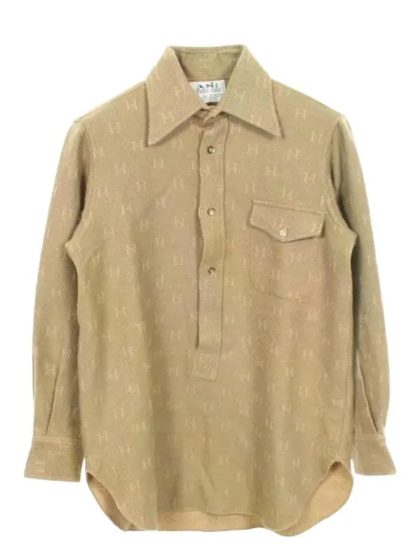 Hermès 2000s H-pattern Polo Shirt - Neutrals